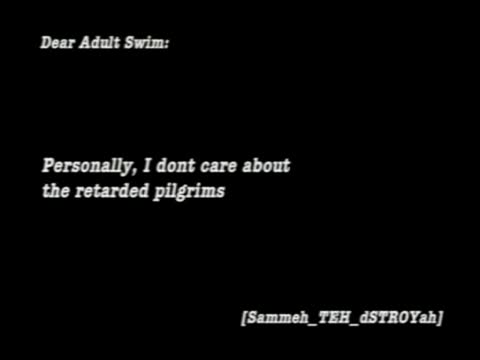 Retarded Pilgrims | BumpWorthy.com - adult swim bumps