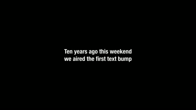 First Text Bump Ten Years Ago | BumpWorthy.com - adult swim bumps